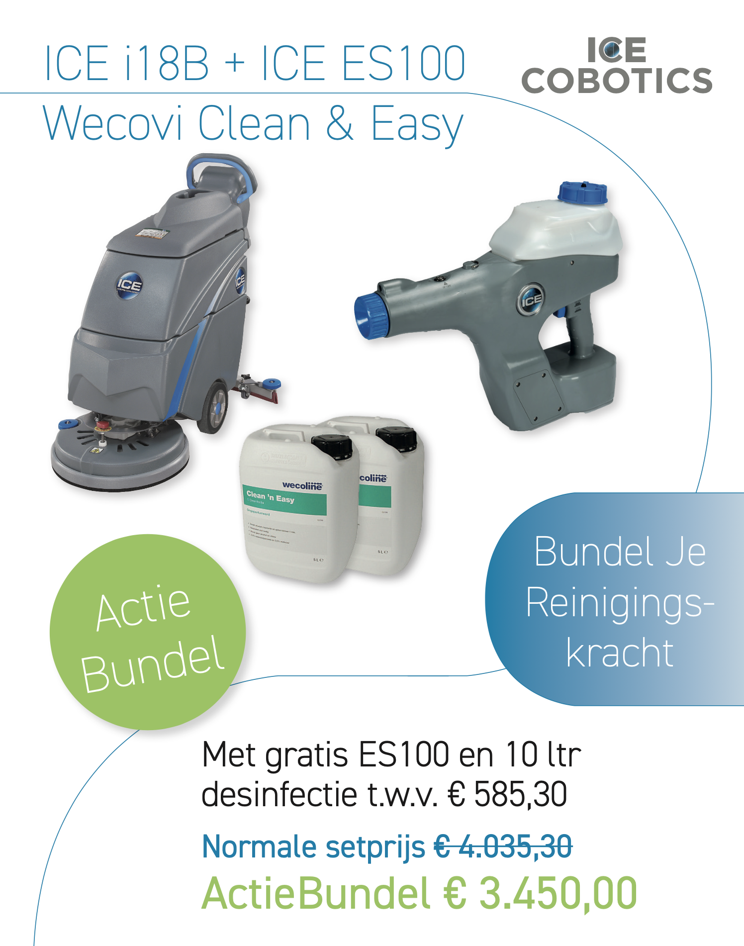 Aanbiedingen ICE schoonmaakmachines, bekijk ze hier